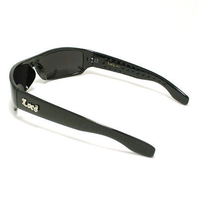 LOCS Sunglasses Gangster Cholo Sunglasses Dark BLACK Shades New ...