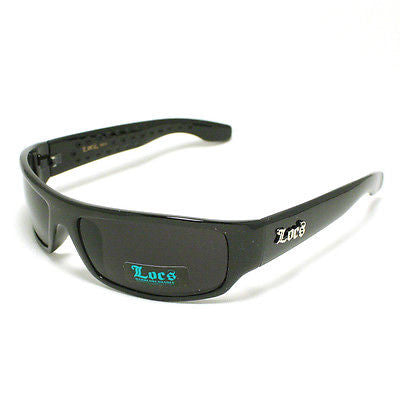LOCS Sunglasses Gangster Cholo Sunglasses Dark BLACK Shades New ...
