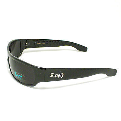 LOCS Sunglasses Gangster Cholo Sunglasses Dark BLACK Shades New ...
