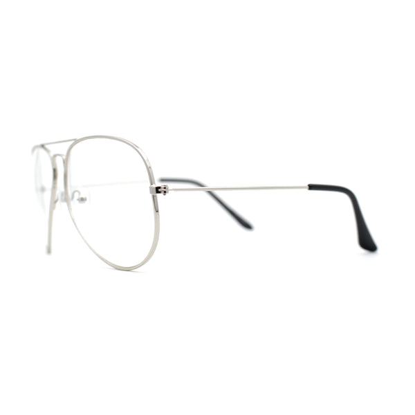 Iconic Tear Drop Clear Lens Metal Rim Cop Glasses – superawesome106